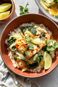 Thai Coconut Poached Fish - Dishing Out Health