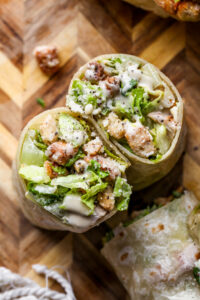 Miso Chicken Caesar Wrap - Dishing Out Health