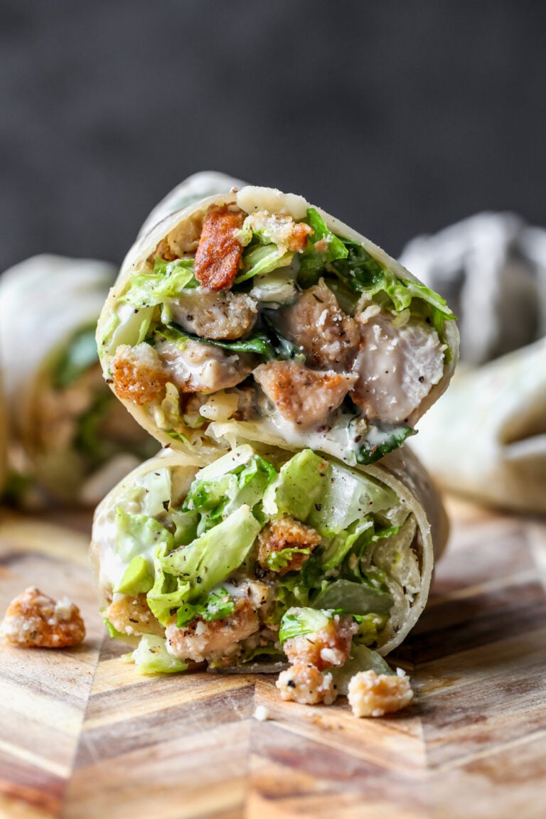Miso Chicken Caesar Wrap - Dishing Out Health