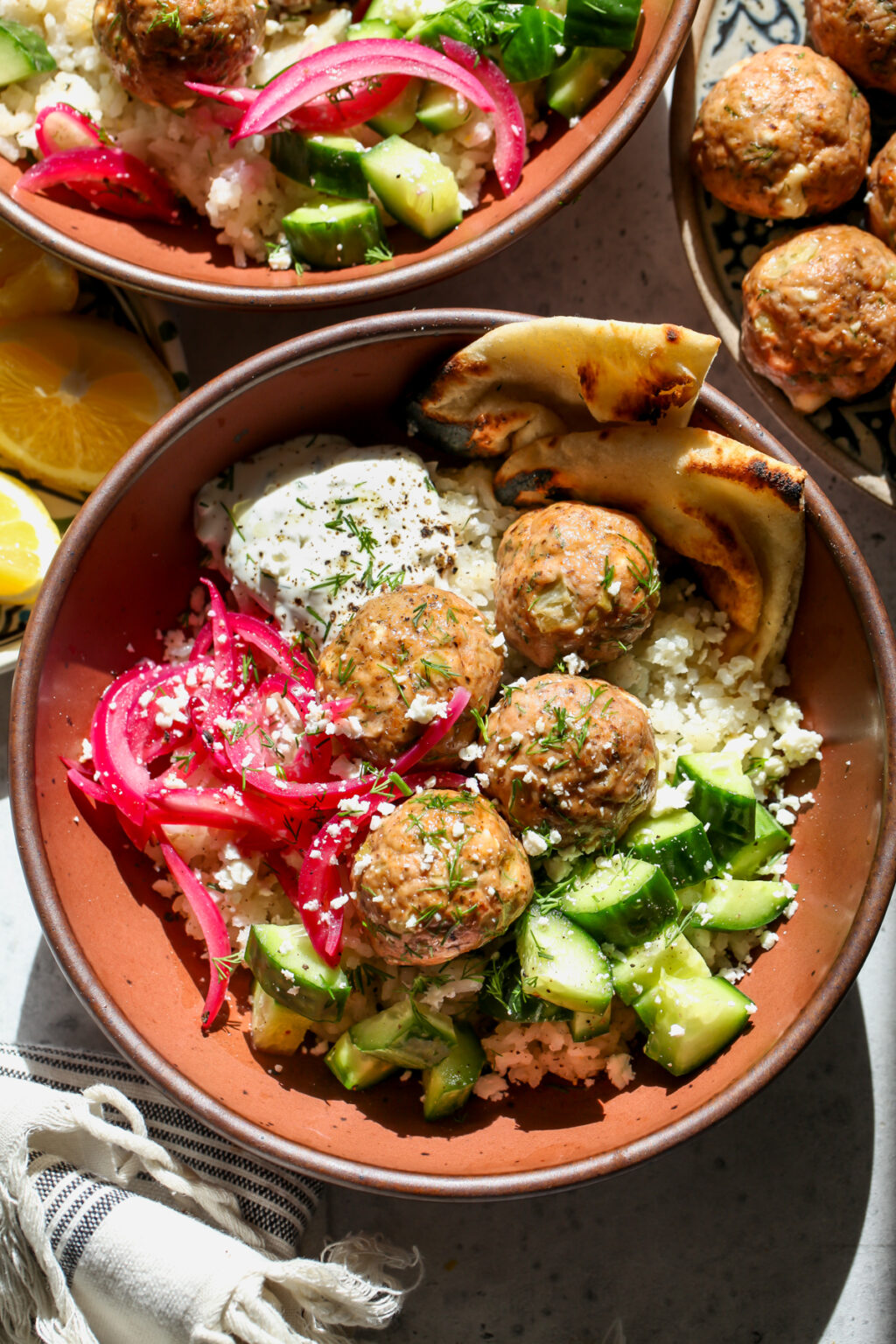 Peperoncino-Feta Turkey Meatballs - Dishing Out Health