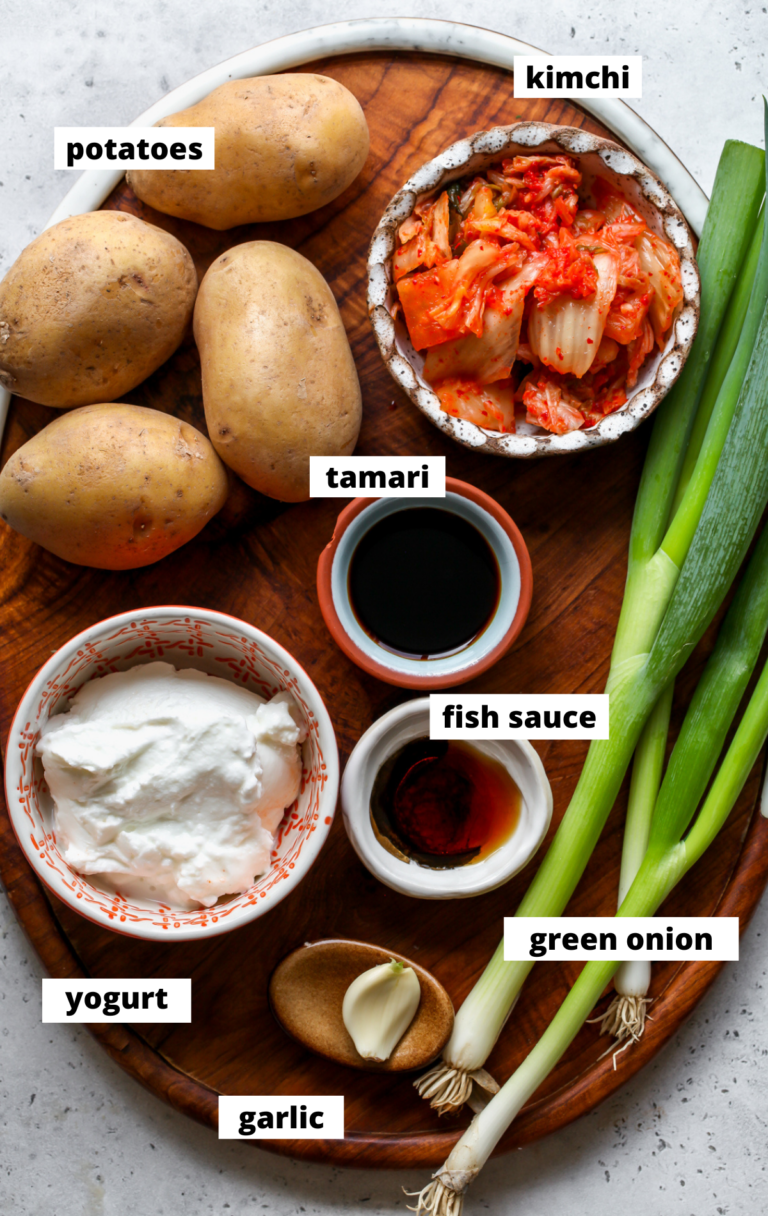 Kimchi Potatoes - Dishing Out Health