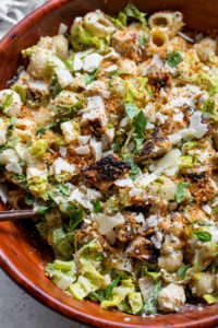 Pesto Chicken Caesar Pasta Salad - Dishing Out Health