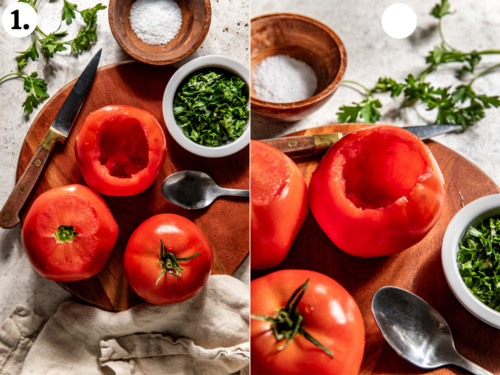 Baked Stuffed Tomatoes - Dishing Out Health