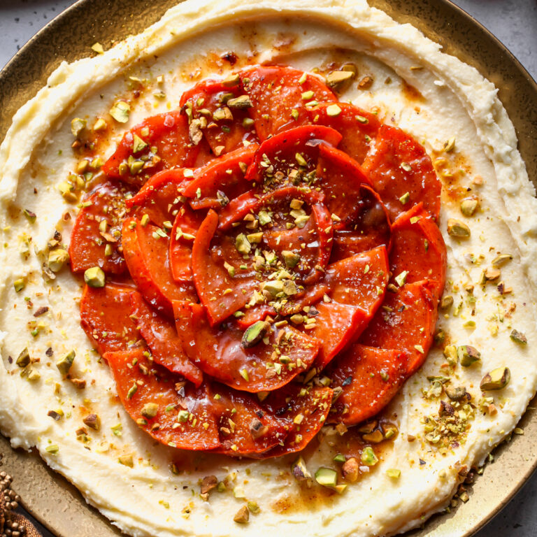 Whipped Brie with Caramelized Persimmons - Dishing Out Health
